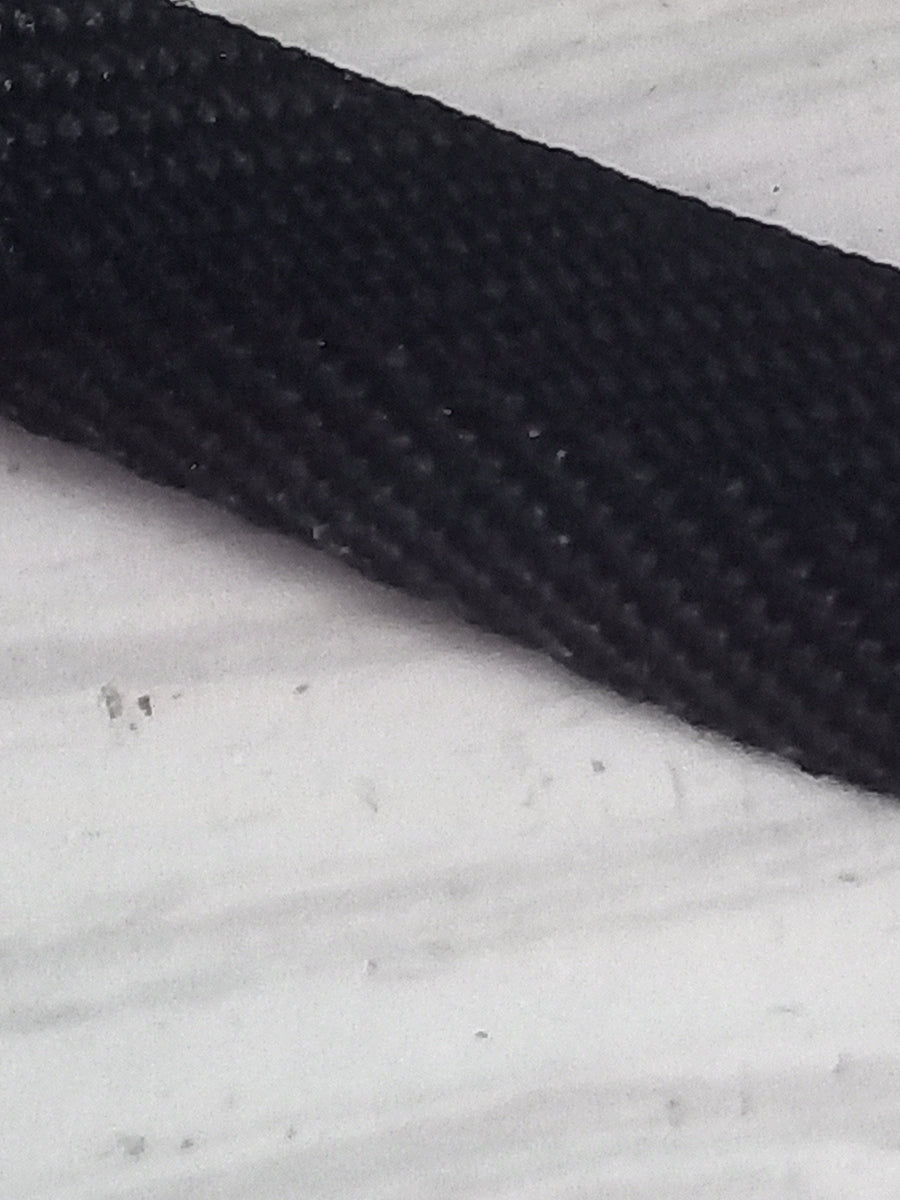15mm Knitted poly/cotton webbing/tape - Black – Forfabricsake