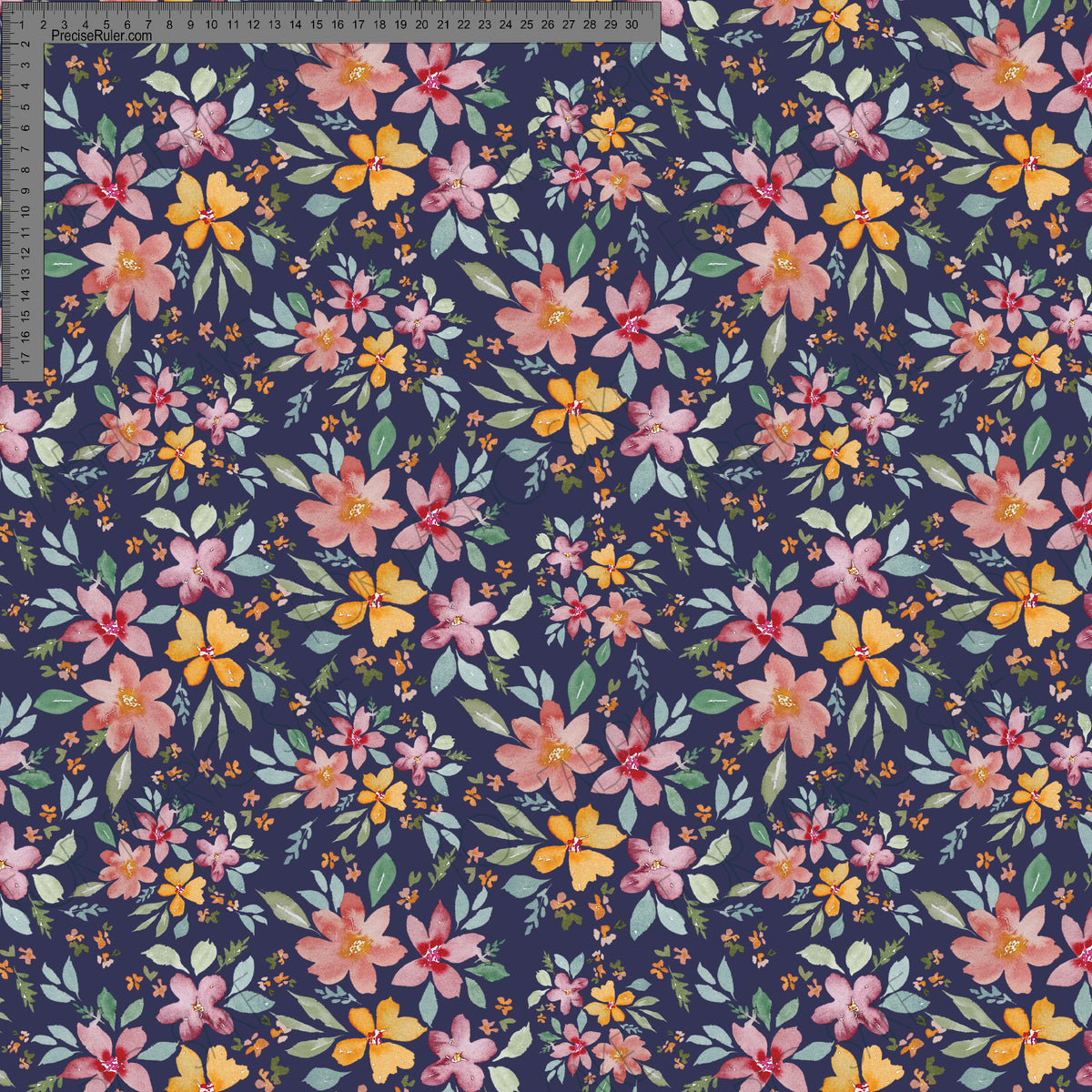 Secret Garden Blue - Ashleigh Fish - Custom Pre Order – Forfabricsake